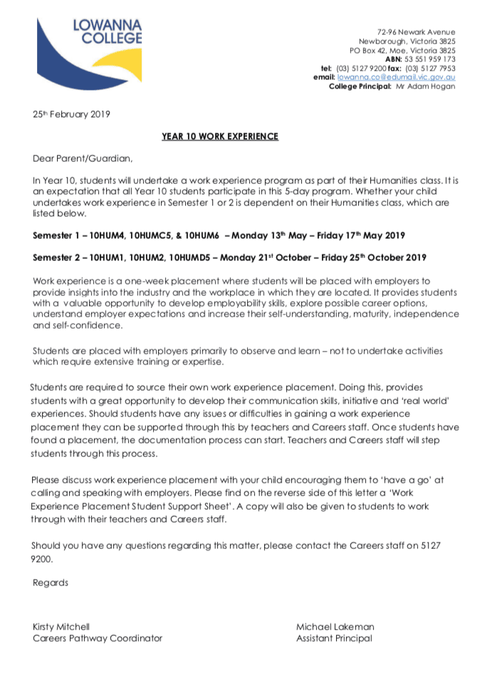 Publications - Lowanna College